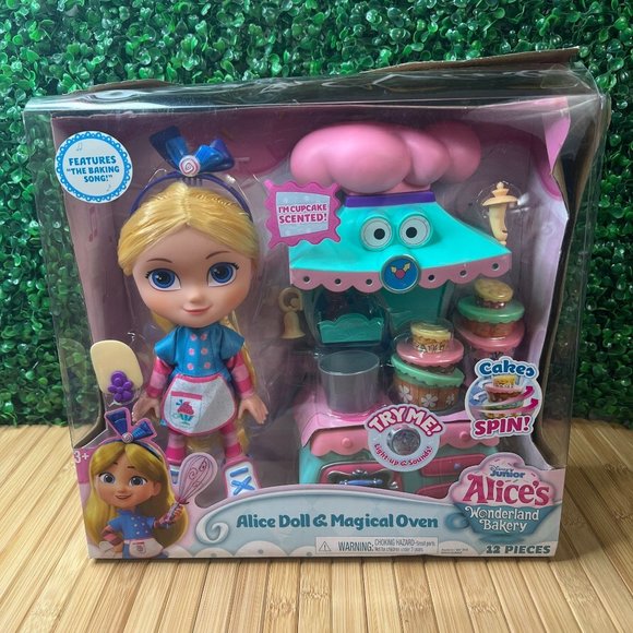 Disney | Toys | Nib Alices Wonderland Bakery Alice Magical Oven 2 Pieces Cakes Spin Music | Poshmark